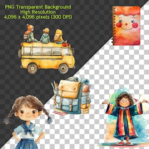 353 School Clipart Bundle, Back to School, School PNG, Educational ...