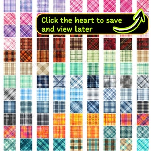 400+ Colorful Plaid Seamless Patterns Bundle, Plaid Digital Papers ...