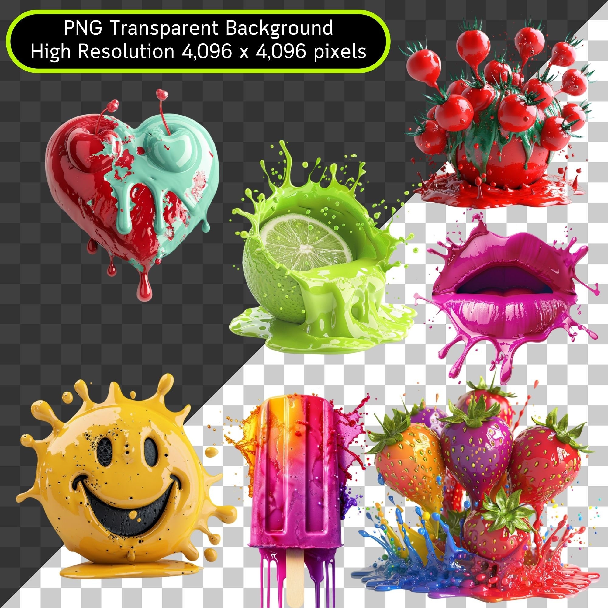 1,274 Colorful Splash Clipart Mega Bundle, Paint Splatter, Splash PNG ...