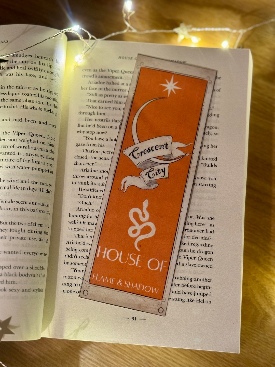 Crescent City Bookmark, HOFAS, ACOTAR, Bookish, Bookstagram, Book Gift ...