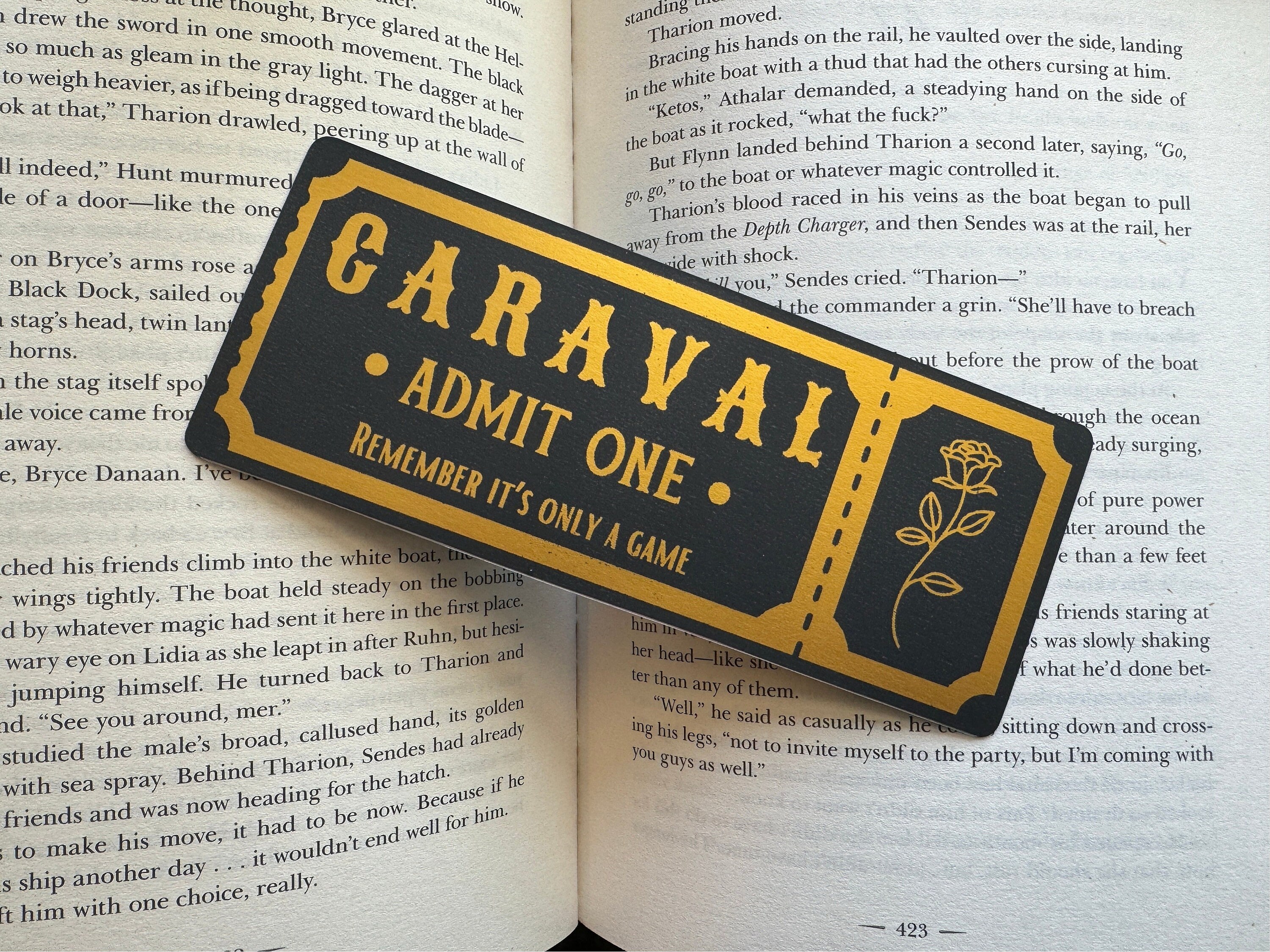 Caraval Foil Bookmark, Legendary, Finale, Bookish, Bookstagram, Book ...