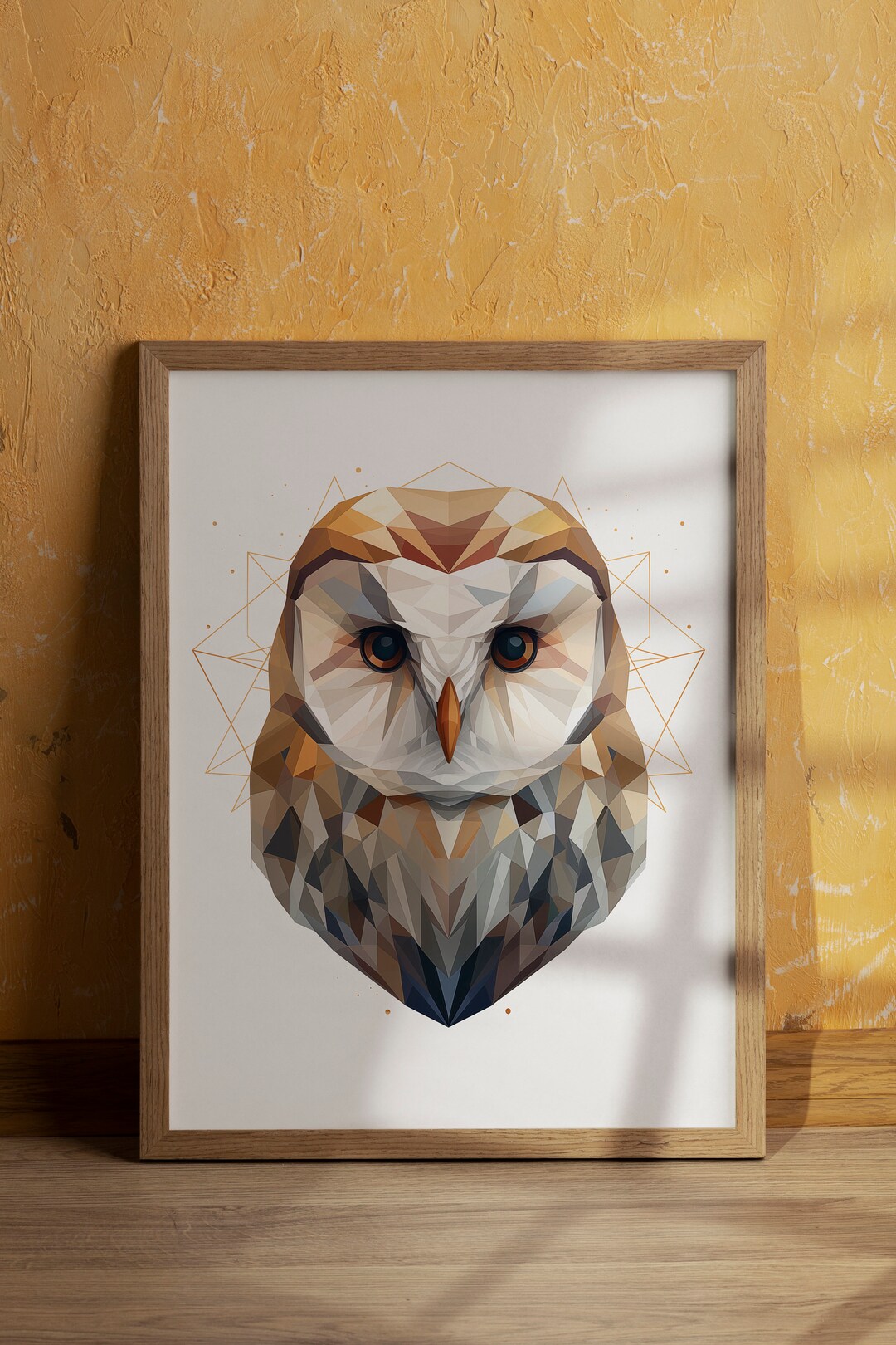 Barn Owl Fine Art Posters, Geometric, Wall Art - Etsy