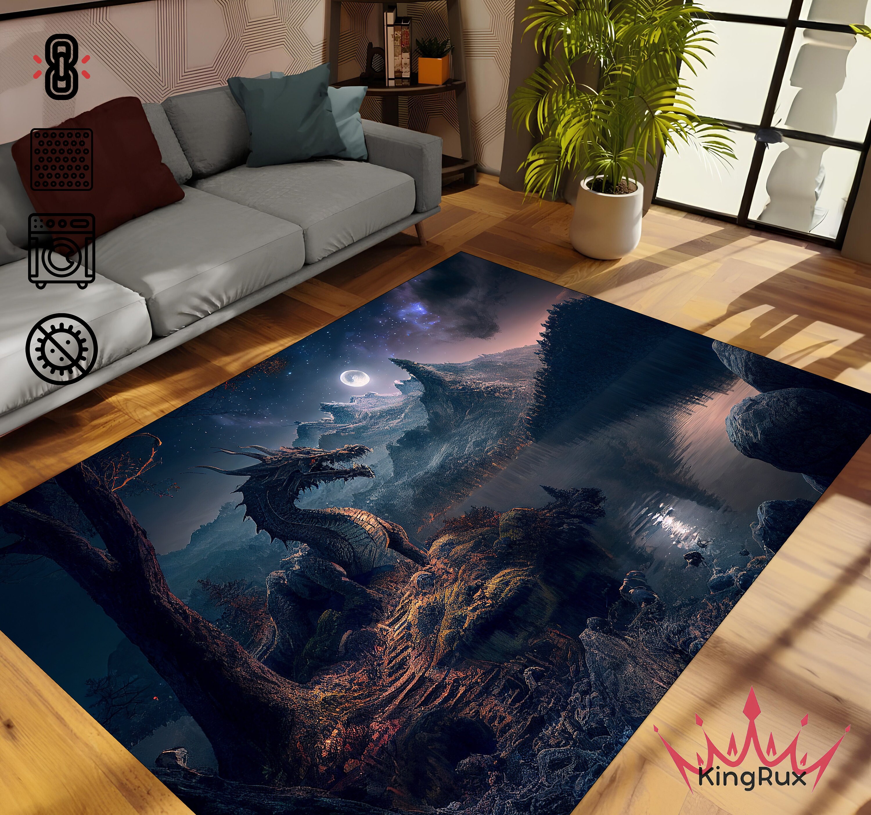 Dragon Pattern Rug, Dragons Rug, Hot Dragon, Myth Dragon Rug, Dragon ...