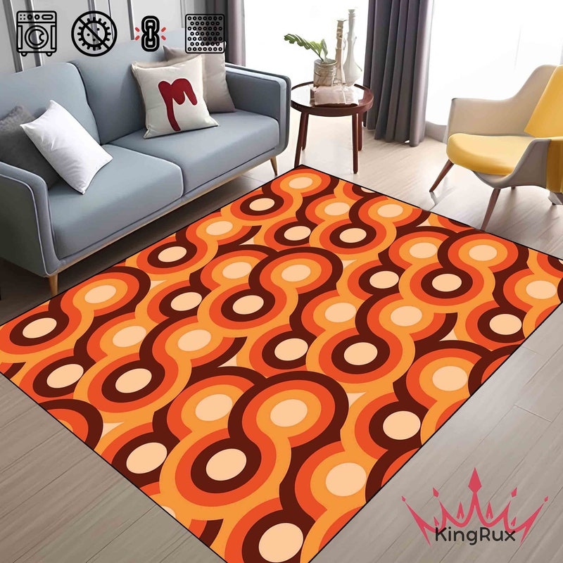 Mid Century Rug - Etsy