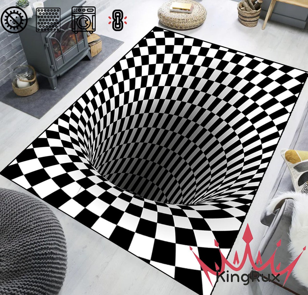 Tunnel Illusion Rugs , 3d Illusion , Optical Illusion Rug, Vortex Rug ...