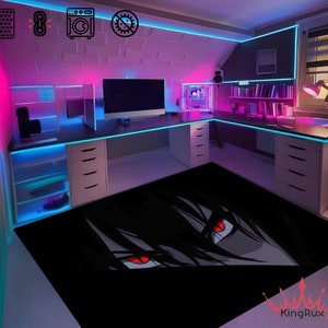 Anime , Anime Face, Anime Rug, Anime Decor, Custom Rug, Japan Design ...