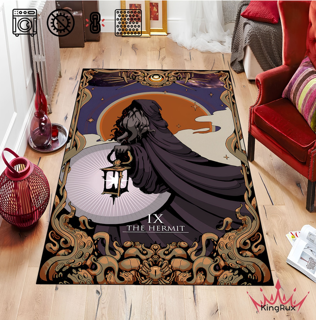 Tarot Cards Rug, Tarot Character Rug, Tarot Card Design Rug, Tarot Card ...