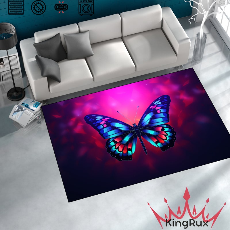 Butterfly Rug - Etsy