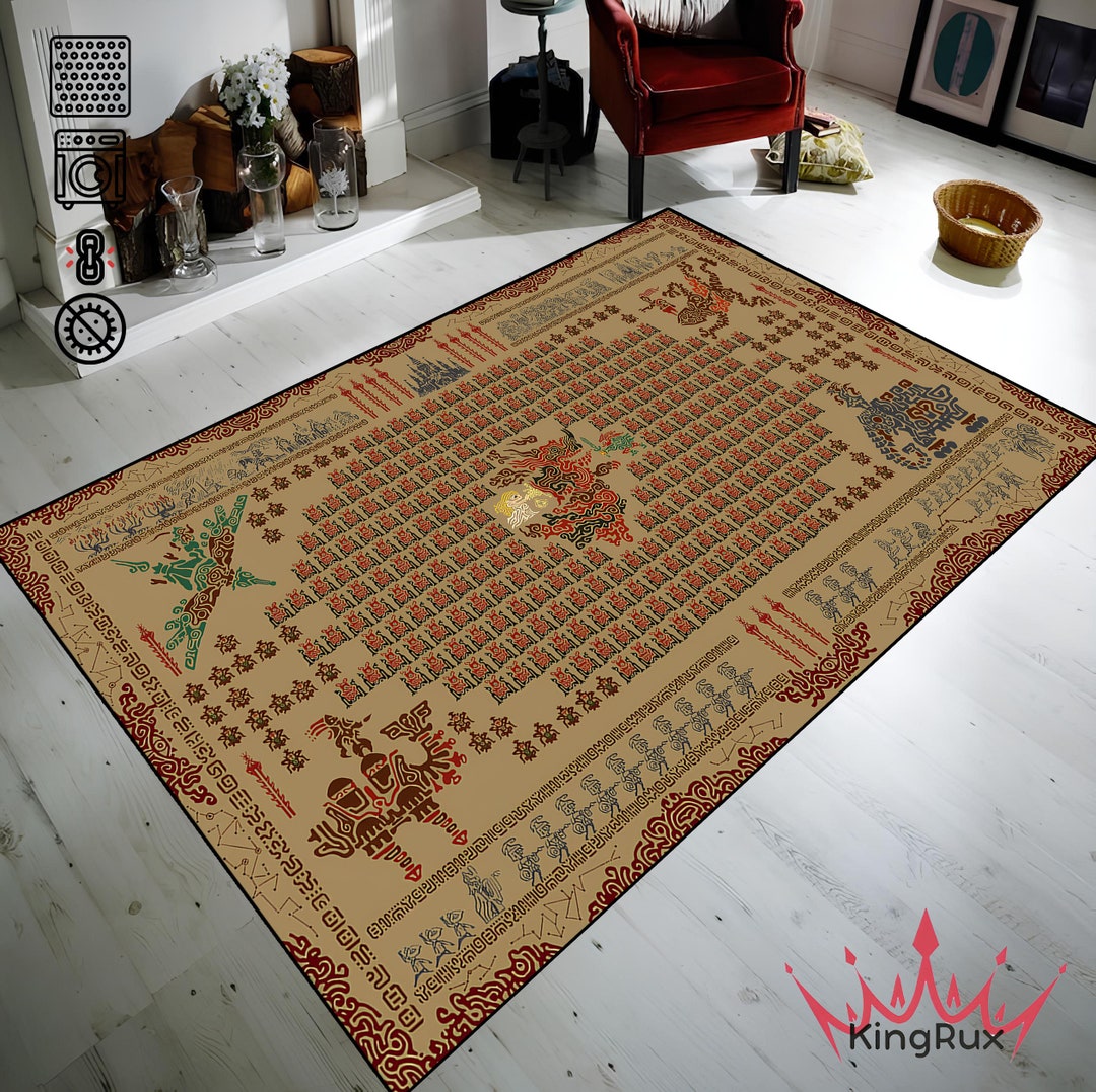 Zelda Map Rug, Legend of Zelda Map Rug, Zelda Korok Map Rug, Map Decor ...