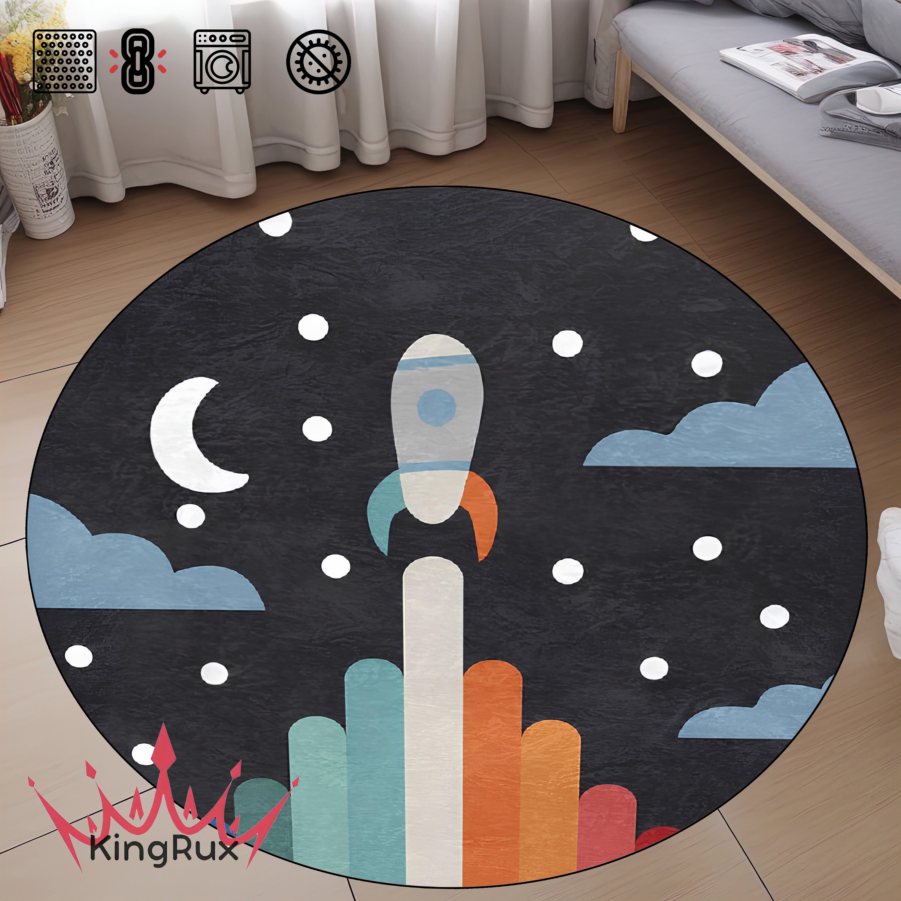 Astronaut Rugs, Space Rug, Kids Rug, Astronaut Kids , Astronaut in ...