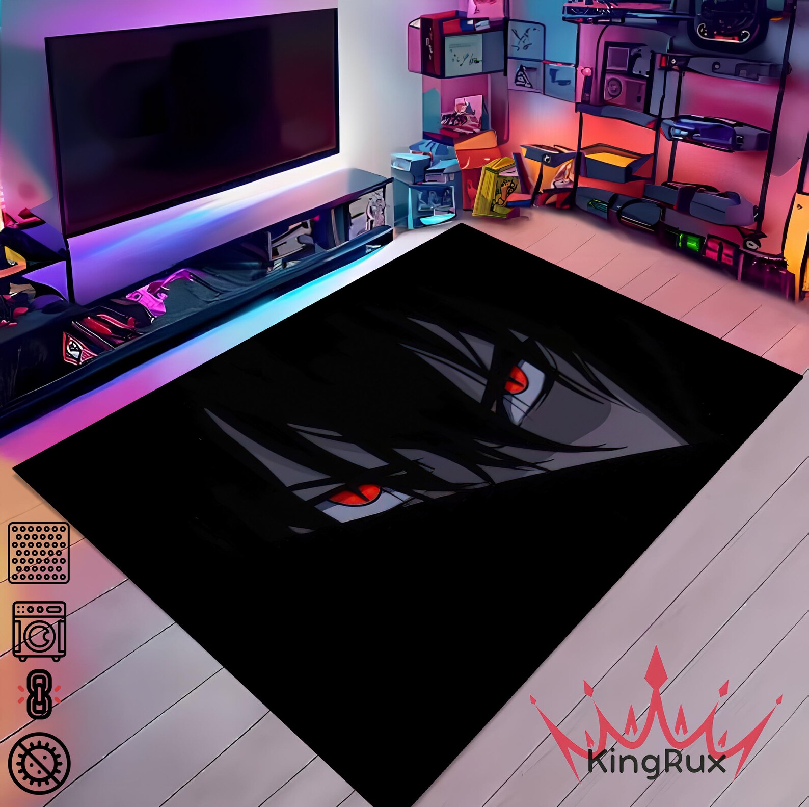 Anime , Anime Face, Anime Rug, Anime Decor, Custom Rug, Japan Design ...