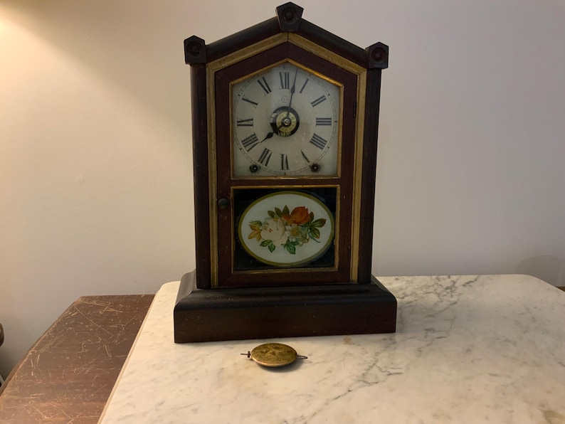 Seth Thomas Antique Mantel Clock. - Etsy