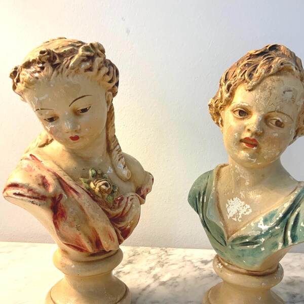 Chalkware Bust - Etsy