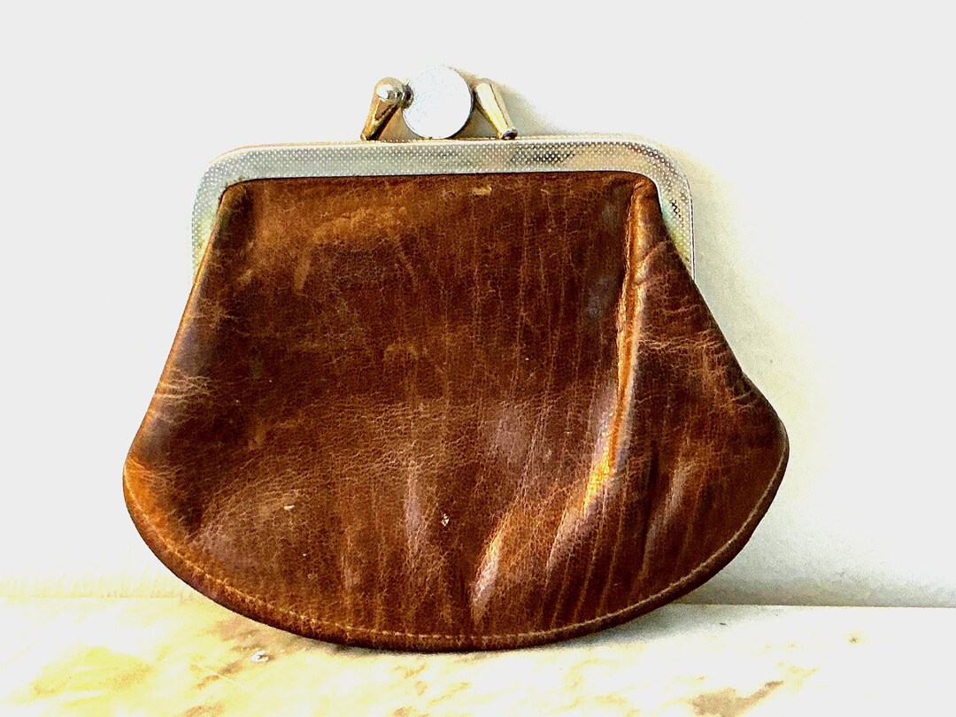 Vintage Leather Change Purse From Early 20th Century - Etsy