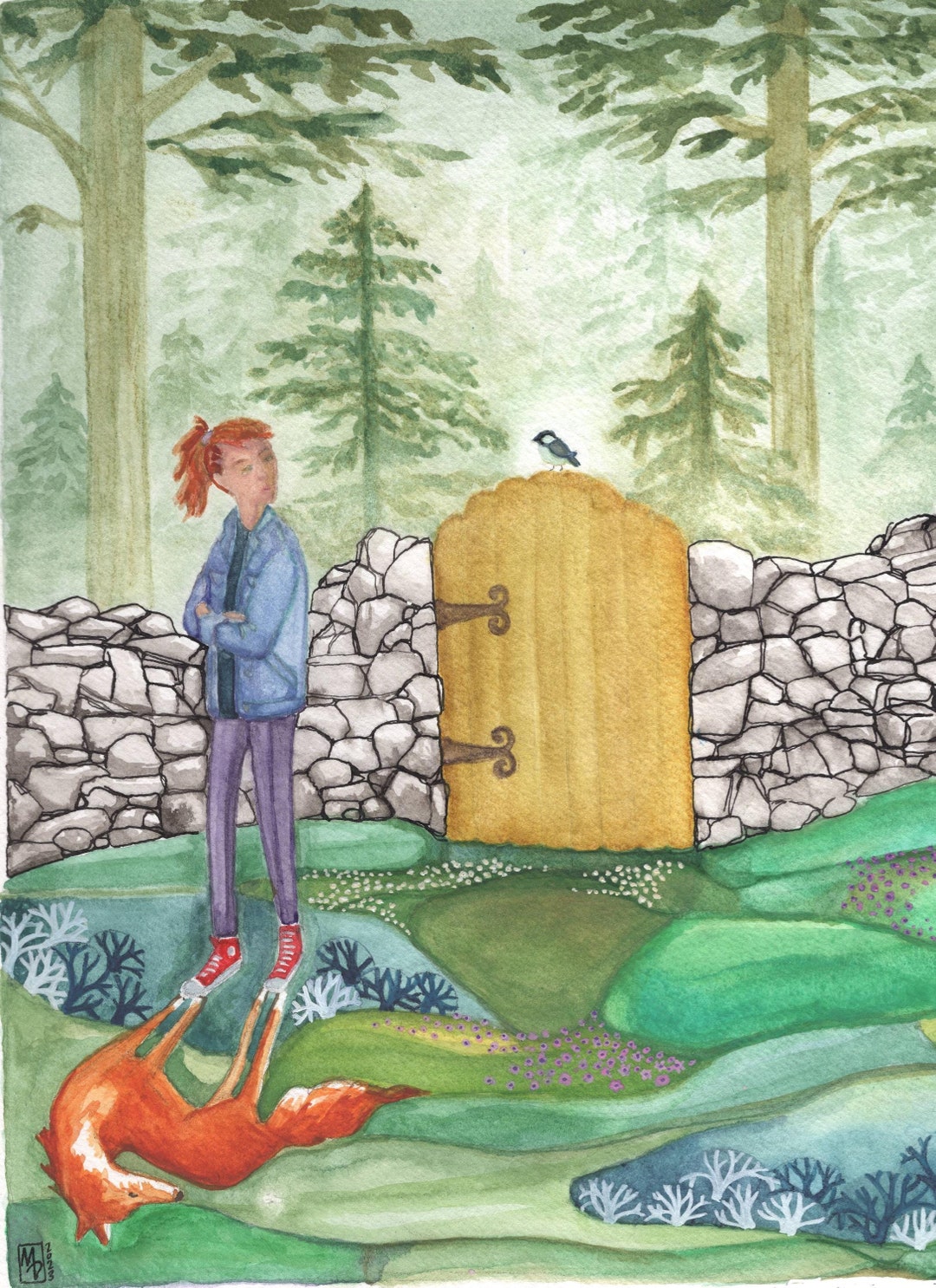 The Gate Print - Etsy
