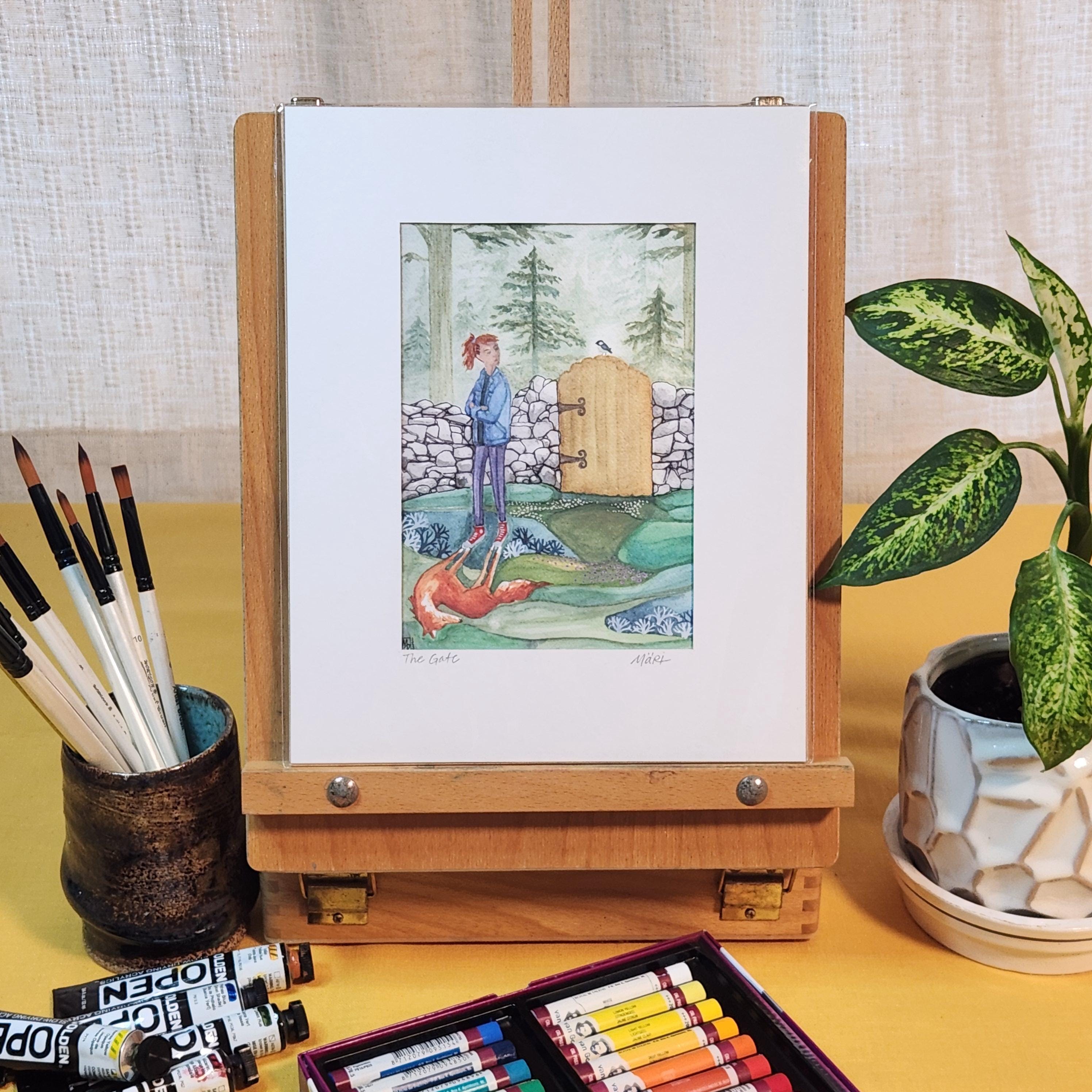 The Gate Print - Etsy