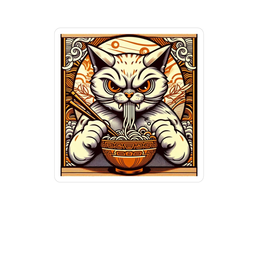 Ramen Kitty #3 - Etsy