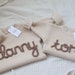 Personalised Cream Knit Baby Sweater - Etsy