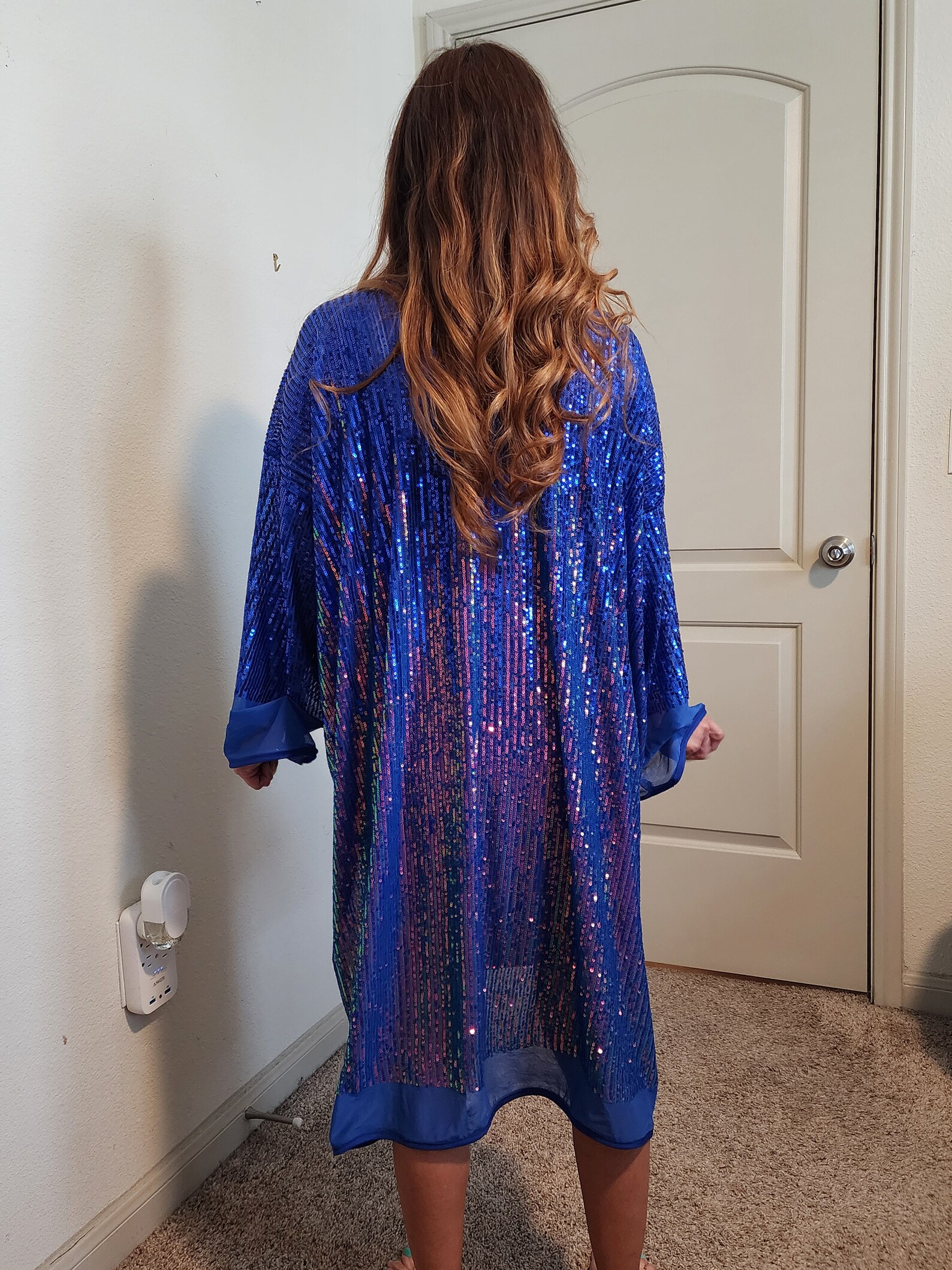 Raves, Festivals, Sequin Robe, Sequin Duster, Sequin Kimono, Party ...