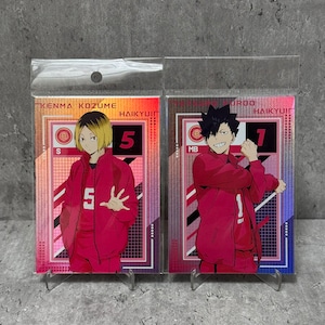 Anime HQ Character Card Double Sides Holographic - Etsy