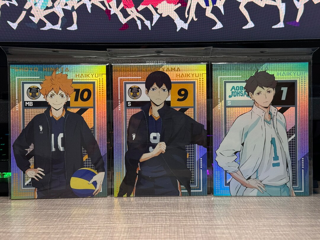 Anime Haikyuu Character Card Holographic - Etsy