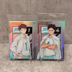 Anime HQ Character Card Double Sides Holographic - Etsy