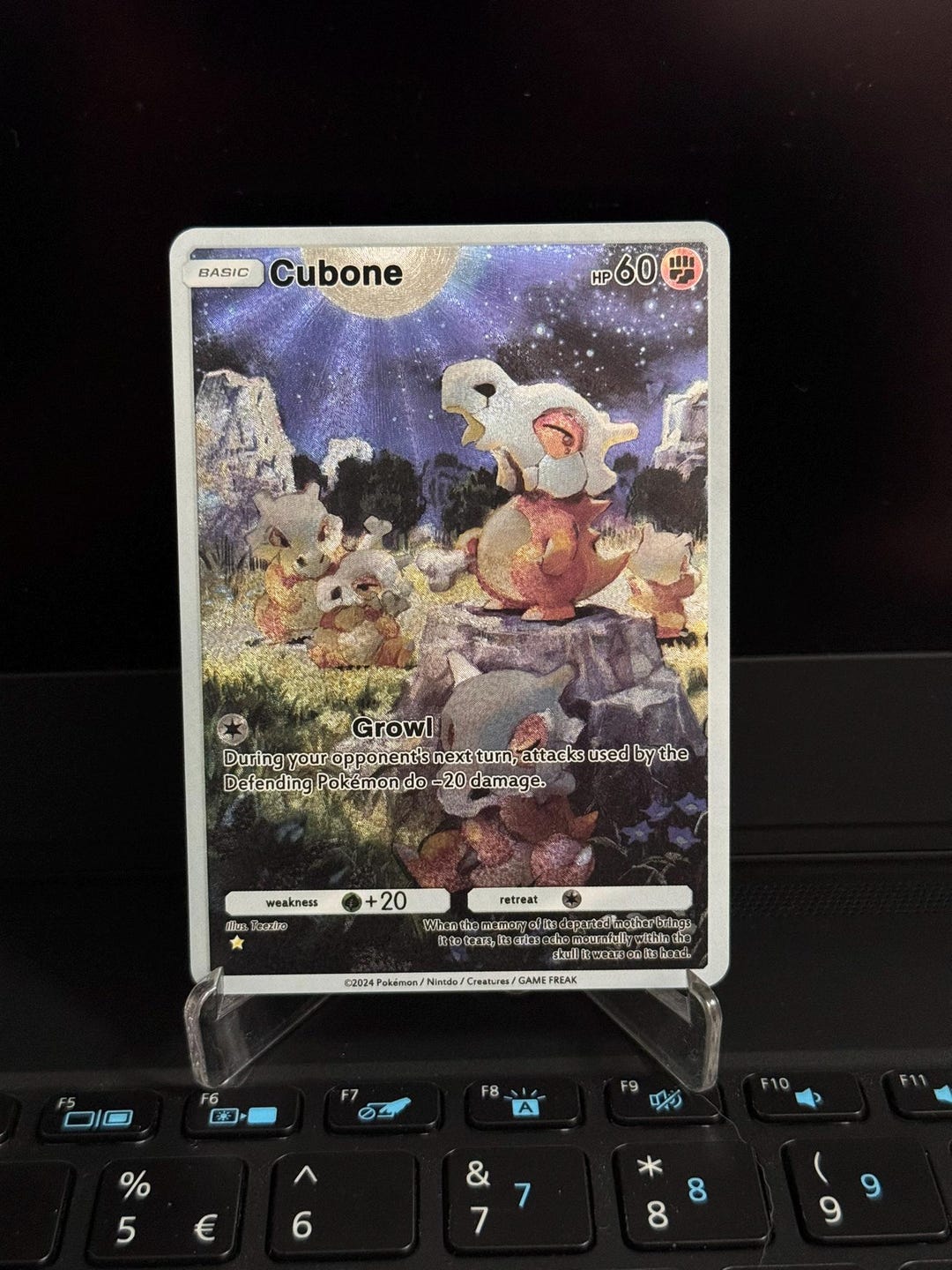 Custom Card - PTCG APP Cubone AR - Textured Shinning English - Etsy