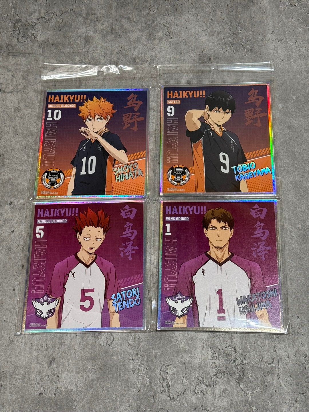 Anime HQ Character Holographic Coloured Paper - Etsy