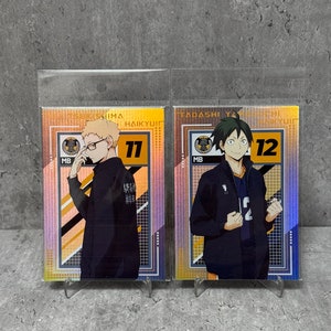 Anime HQ Character Card Double Sides Holographic - Etsy