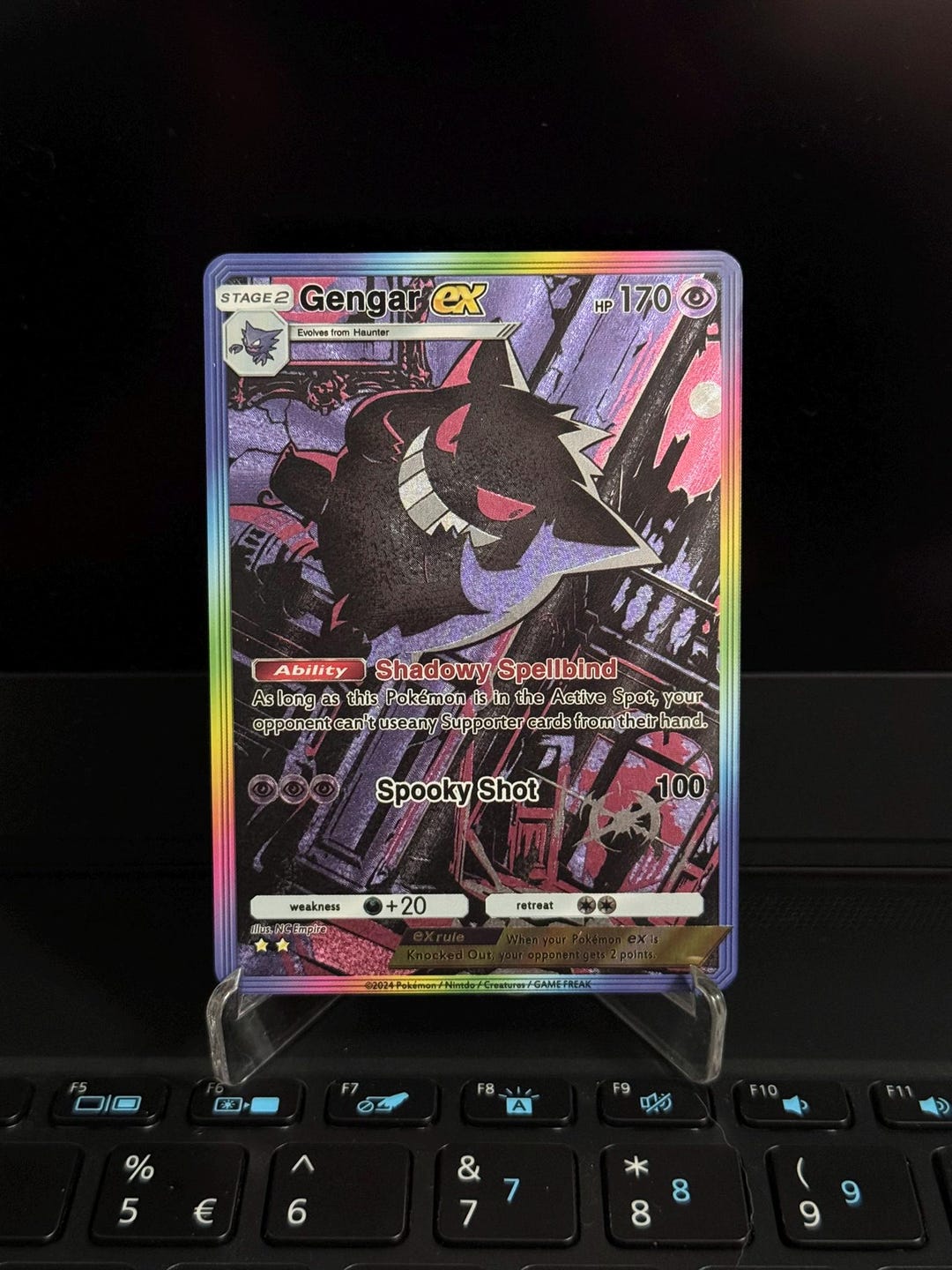 Custom Card - PTCG APP Gengar EXSAR - Textured Shinning English - Etsy