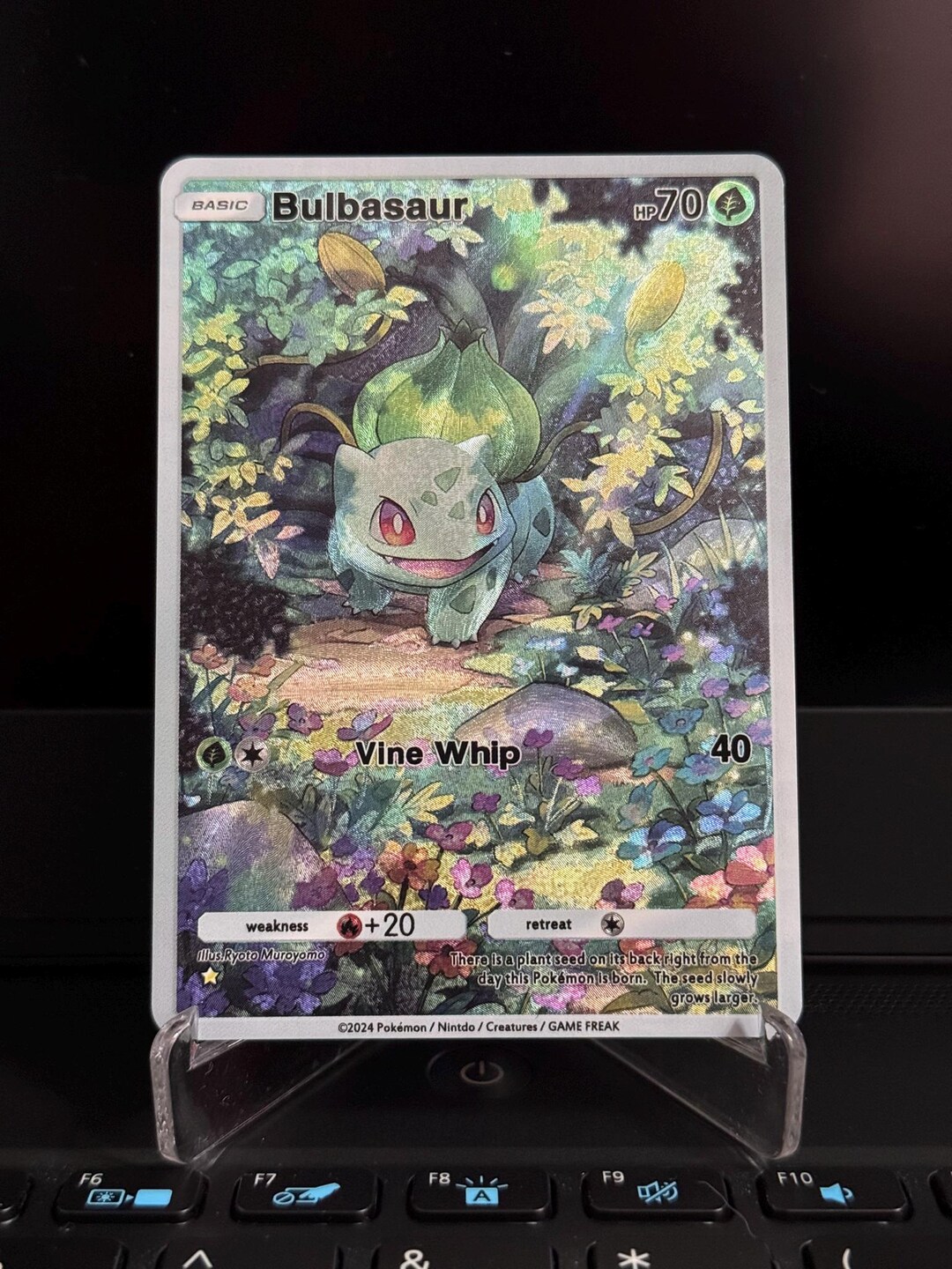 Custom Card PTCG APP Bulbasaur AR Textured Shinning English - Etsy