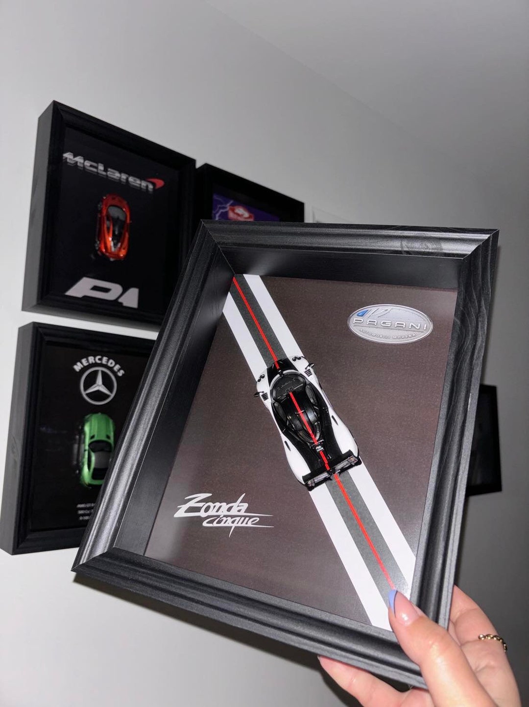 PAGANI ZONDA CINQUE Car Frame 1/43 Scale - Etsy