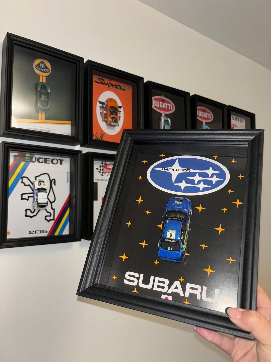 Subaru IMPREZA WRC Car Frame 1/43 Scale - Etsy