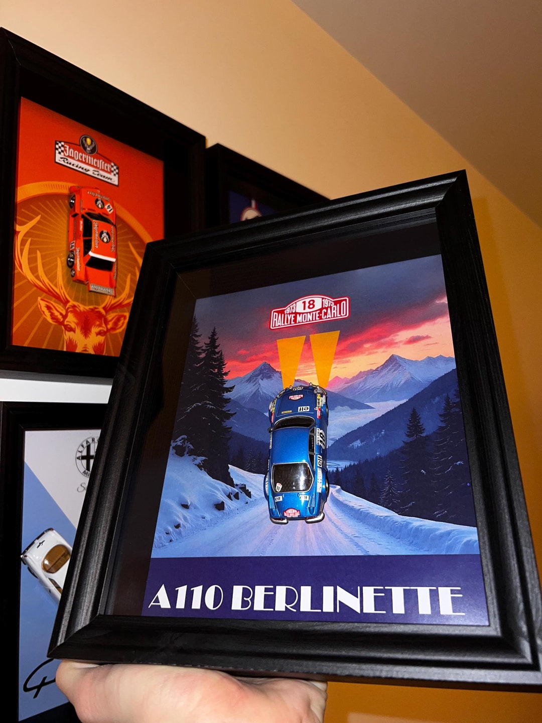 Alpine A110 Berlinetta Rally Monte-carlo Frame 1/43 Scale - Etsy