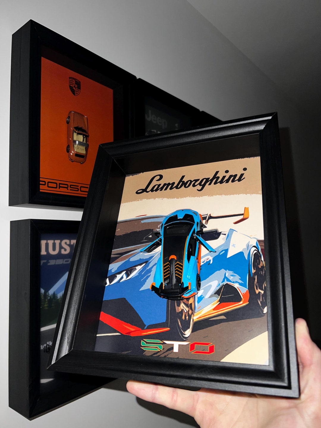 Lamborghini Huracan STO Car Frame 1/43 Scale - Etsy