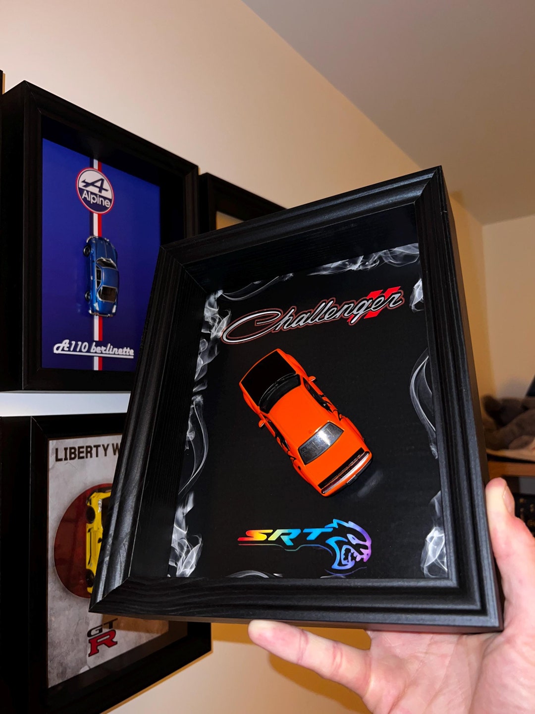 Dodge Challenger SRT HELLCAT 1/43 Scale Frame - Etsy