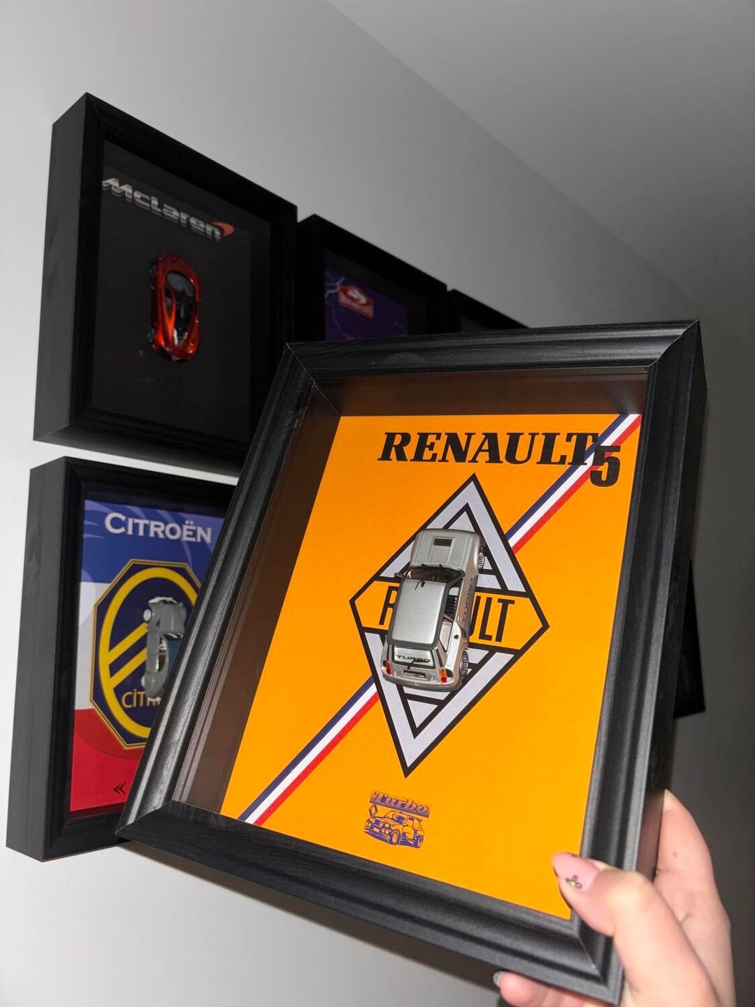 Renault R5 Turbo Car Frame Scale 1/43 - Etsy