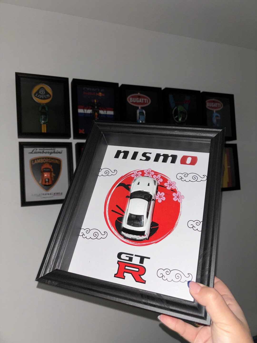 Nissan GT-R NISMO Car Frame 1/43 Scale - Etsy