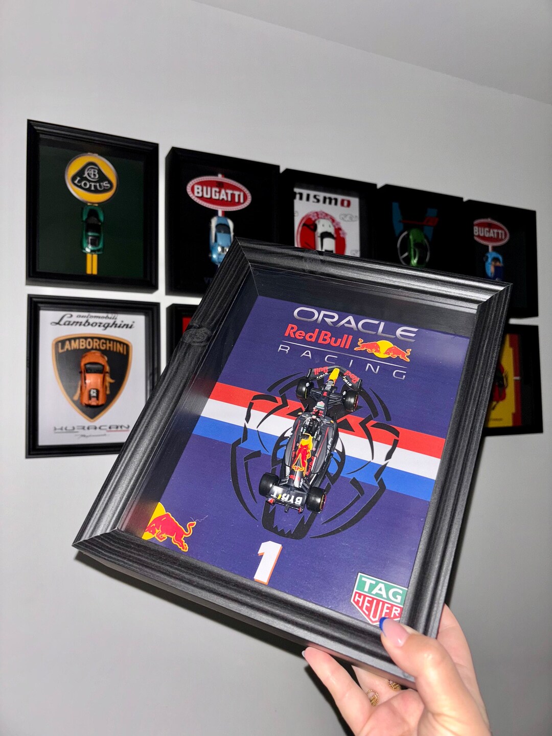 Formula 1 Frame Red Bull Max Verstappen Scale 1/43 - Etsy