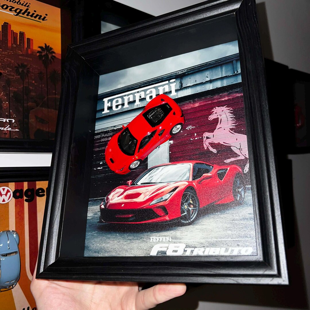 3D Car Frame Ferrari F8 Tributo 1/43 Scale - Etsy