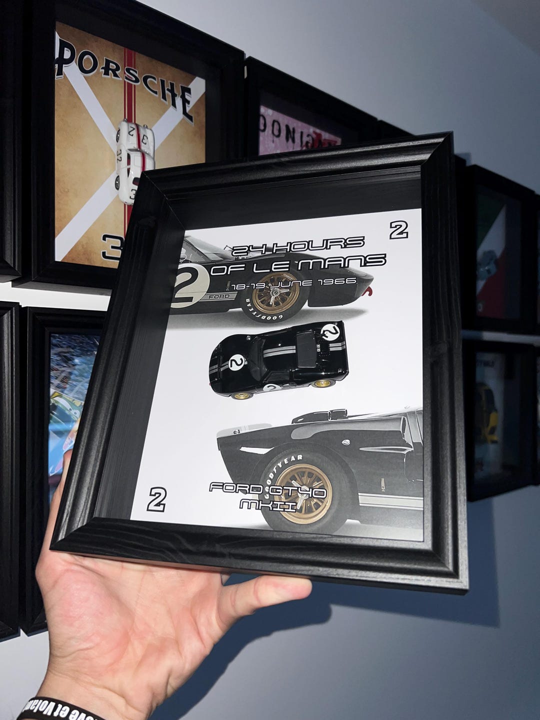 3D Frame Car Ford GT40 LE MANS 1966 Scale 1/43 - Etsy