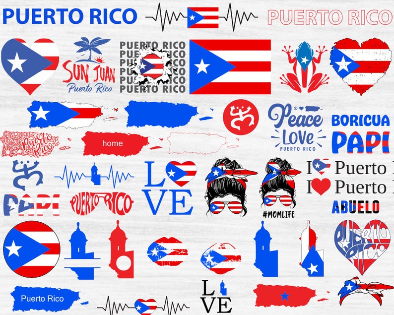 Puerto Rico Svg, Latina Svg, Cricut Svg, Puerto Rico Png, Puerto Rico ...