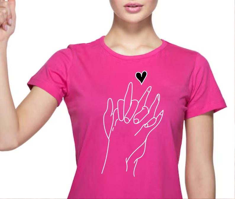 Besties Couple Hands SVG Cut File for Cricut, Best Friends Svg, Hand ...