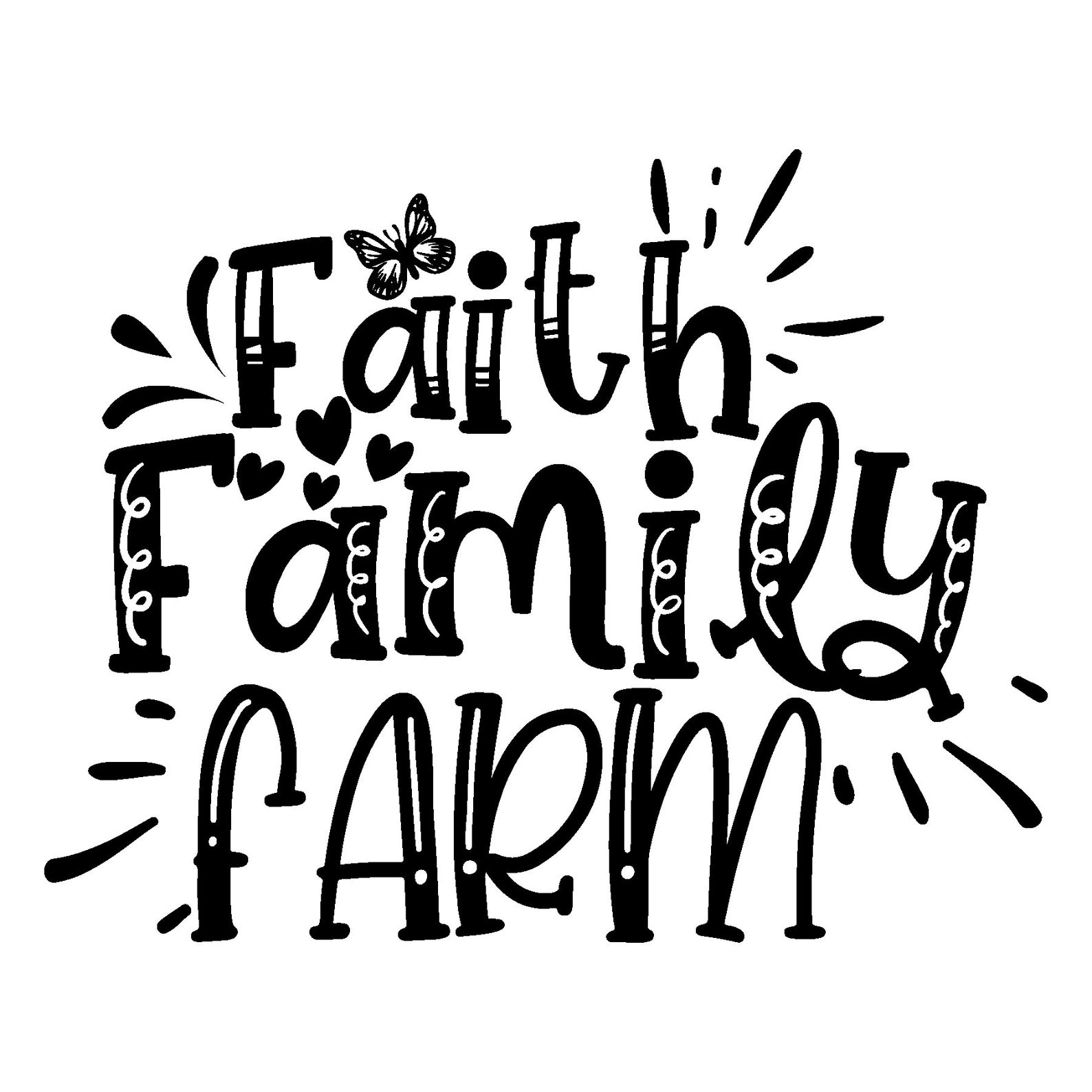 Rustic 'faith Family Farm' Digital Art: Perfect for Canvas, Shirt, Mug ...
