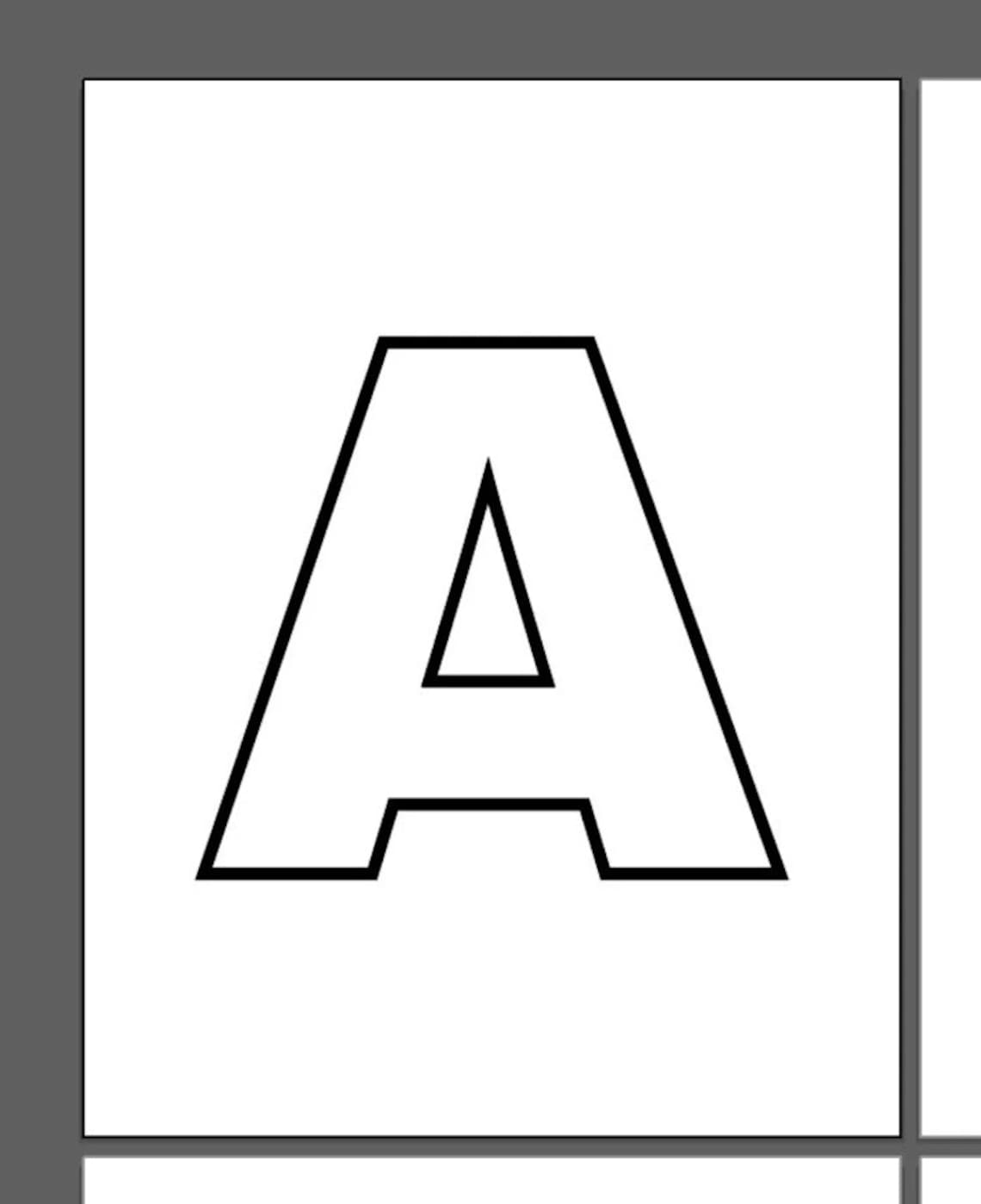 Printable Uppercase Letters. Printable Alphabet. 26 Pages. Letter ...