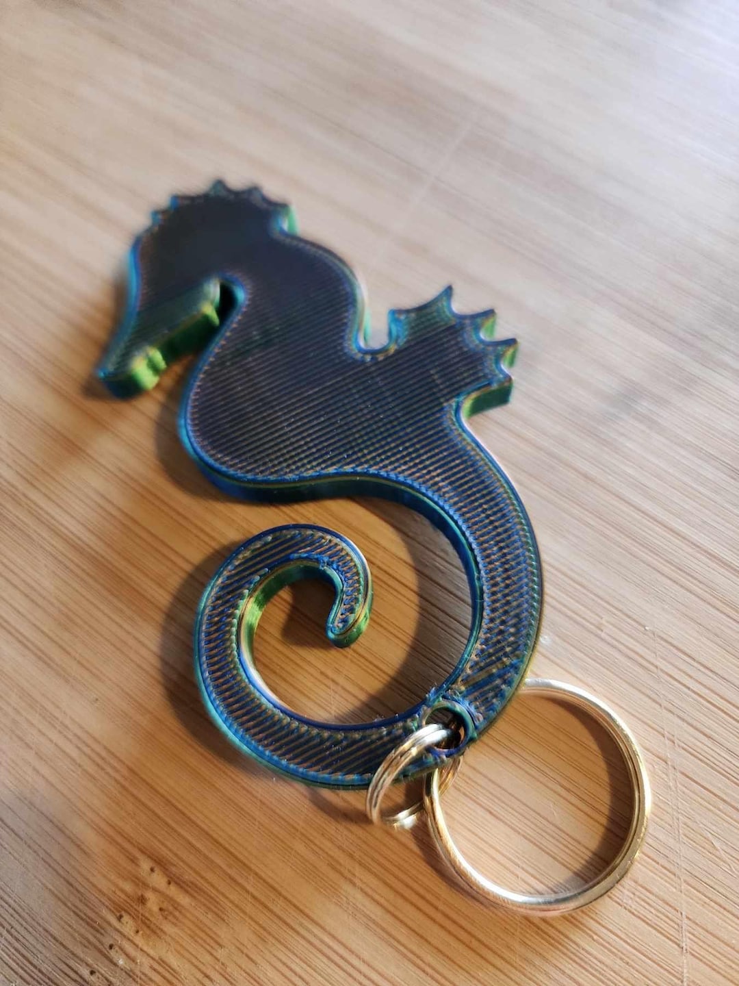 3D Printed Seahorse Keychain - Etsy