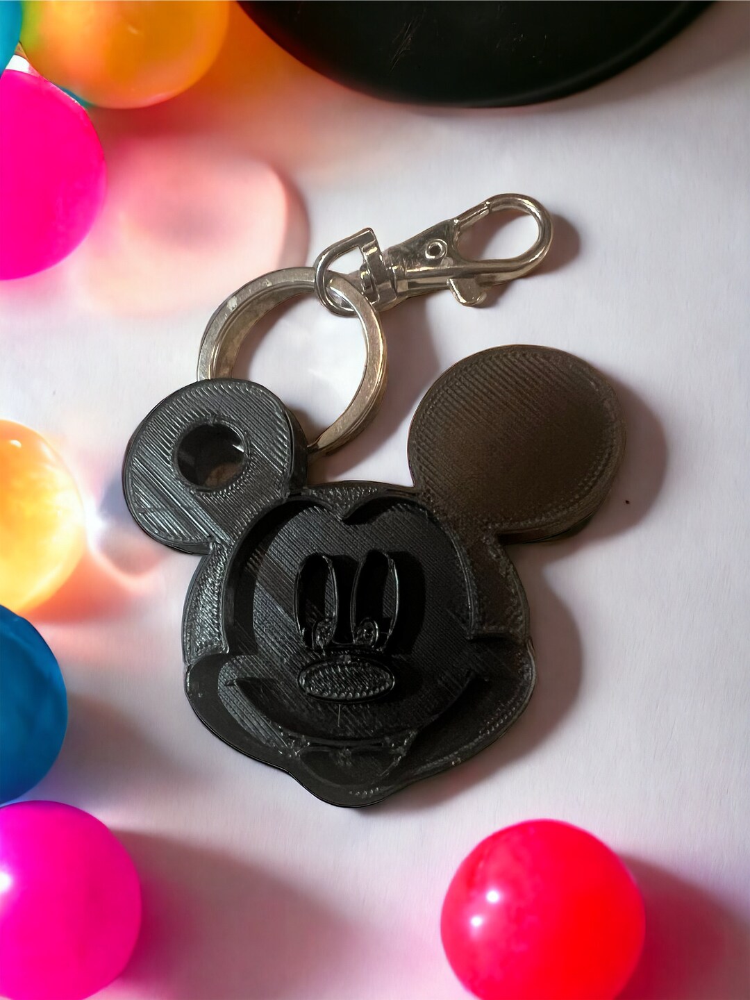 3D Printed Mickey Mouse Keychain - Etsy