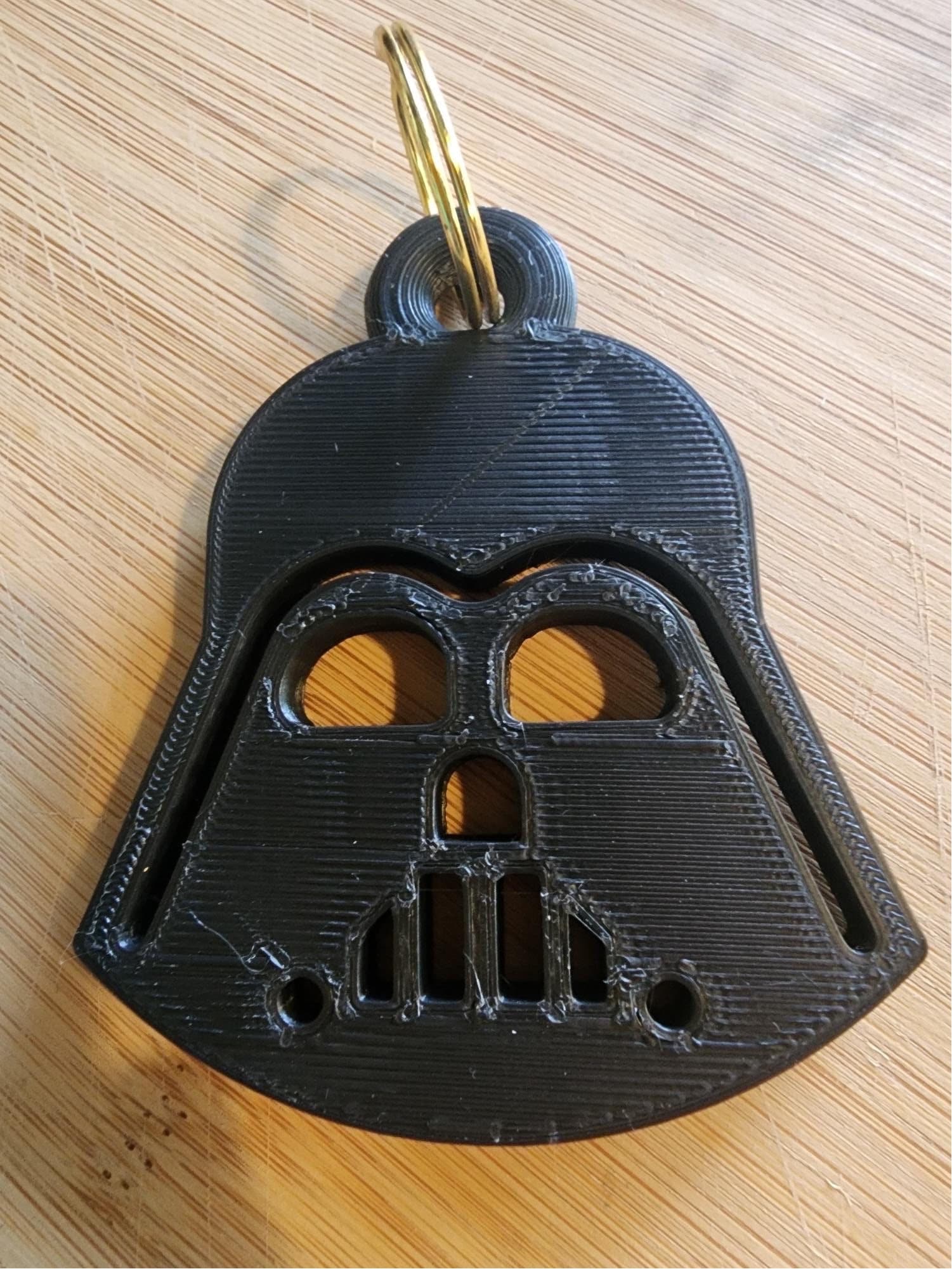 3D Printed Darth Vader Keychain - Etsy