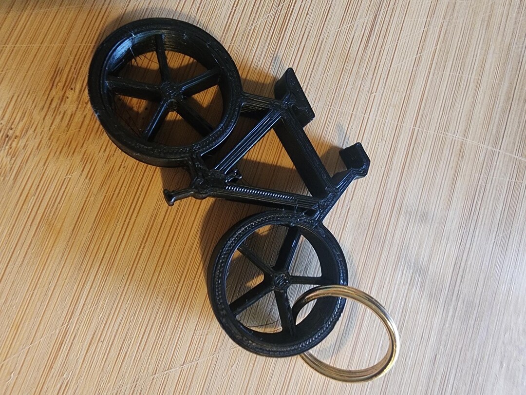 3D Printed Bicycle Keychain - Etsy