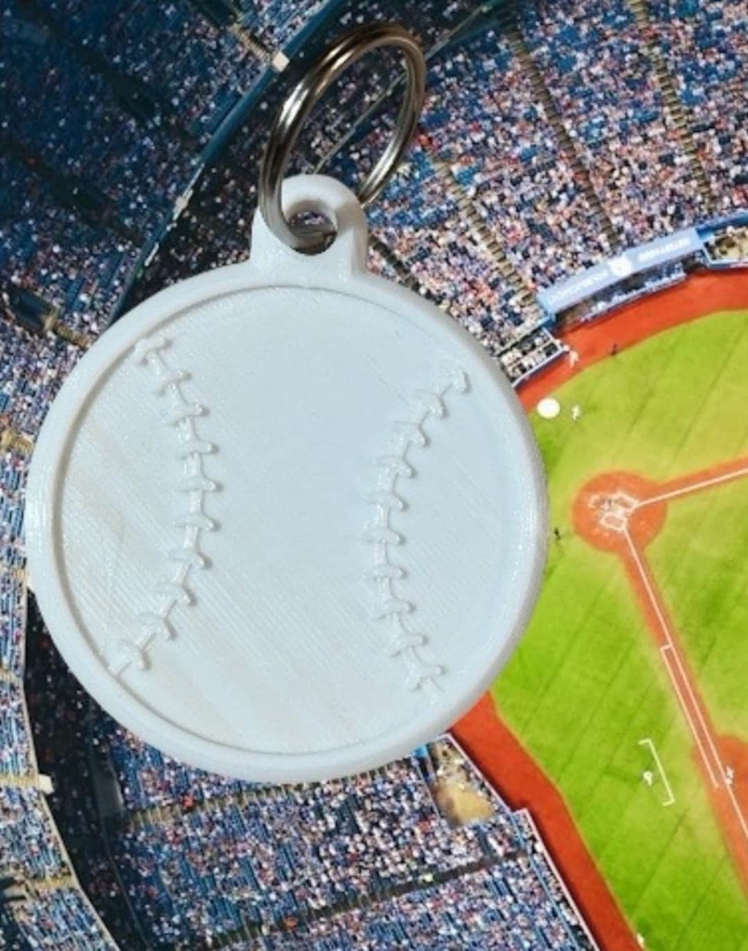Softball/baseball 3d Printed Keychain, 3d Printer, Softball Fan ...